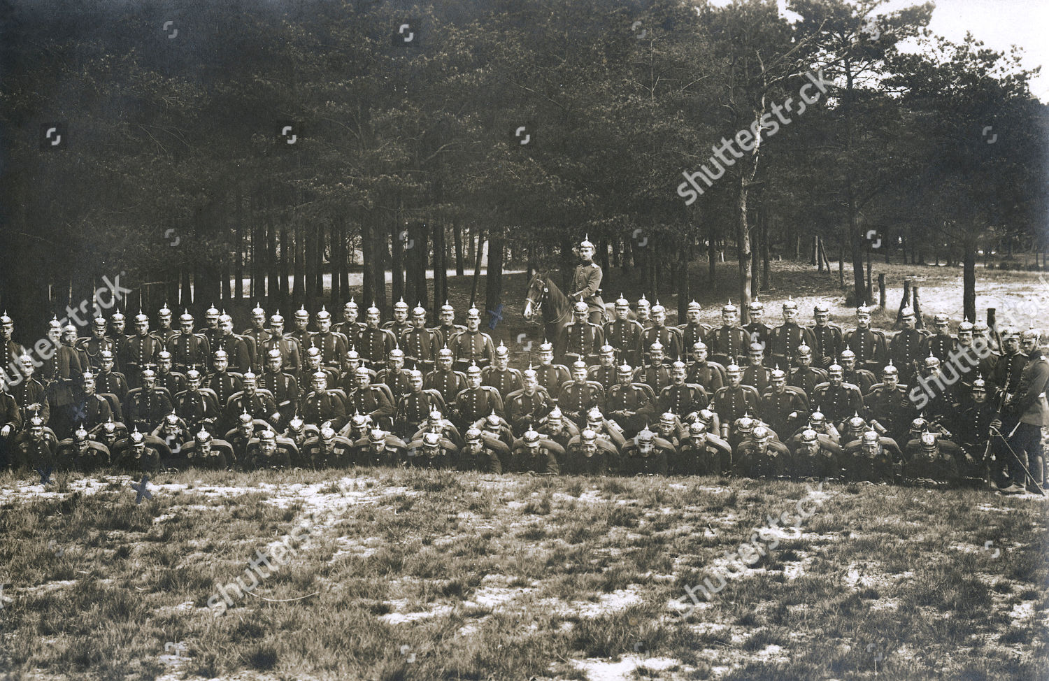 Group Photo Prussian Soldiers Training Camp Editorial Stock Photo ...