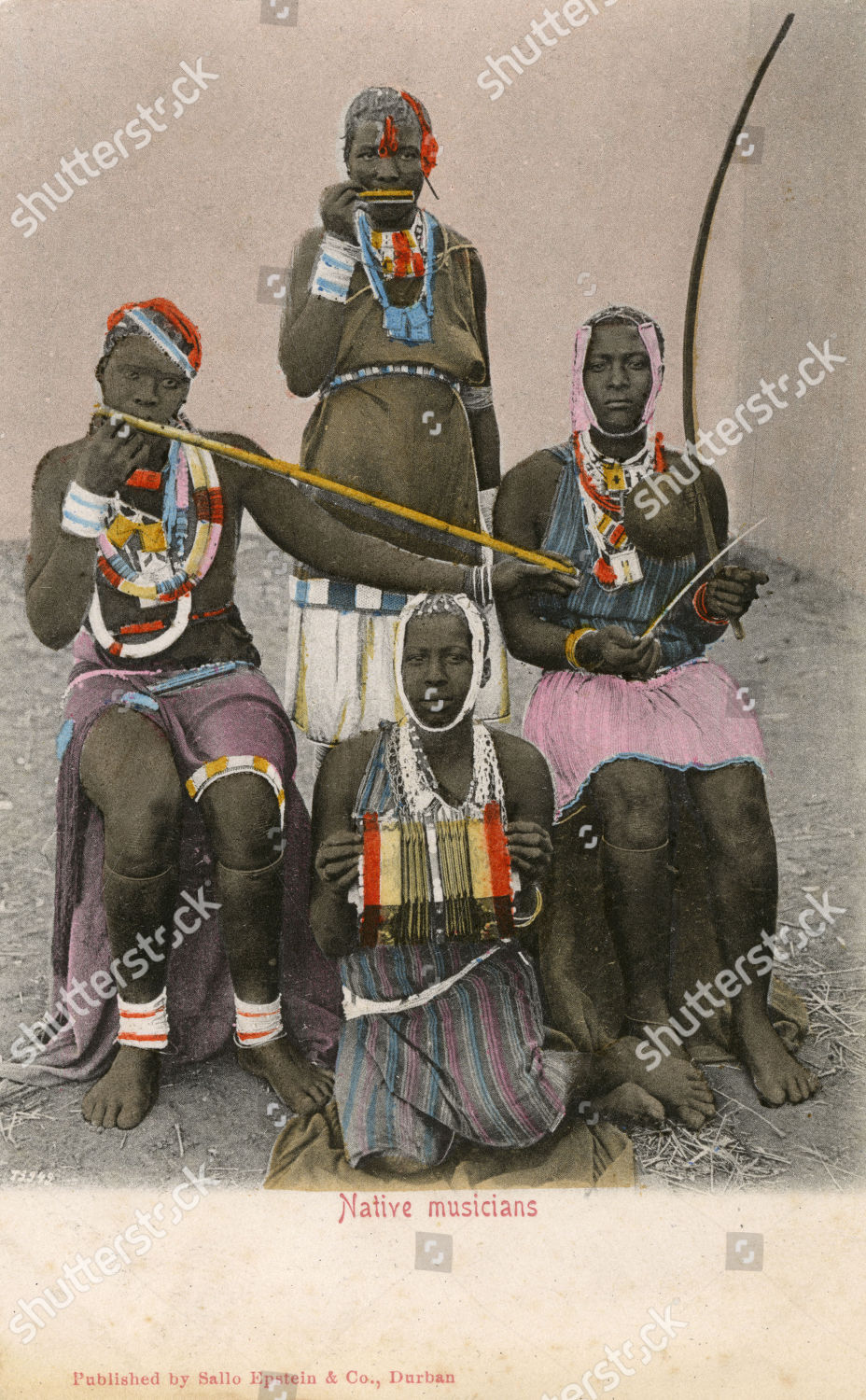 South Africa Native Musicians Playing Uhadi Editorial Stock Photo ...