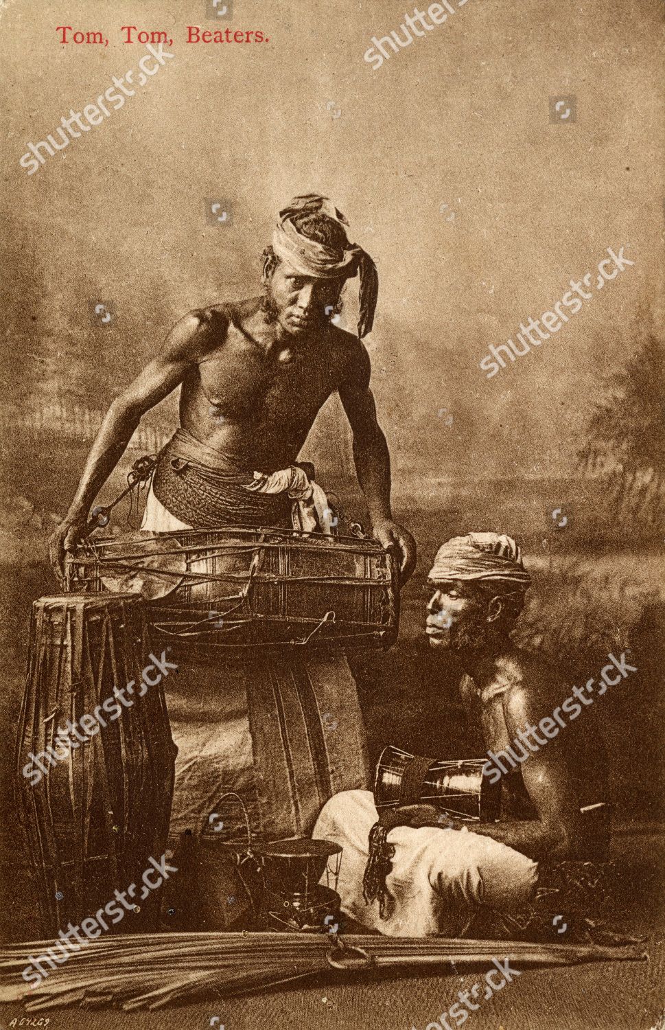 Traditional Sri Lankna Drums Drummers Standing Editorial Stock Photo ...