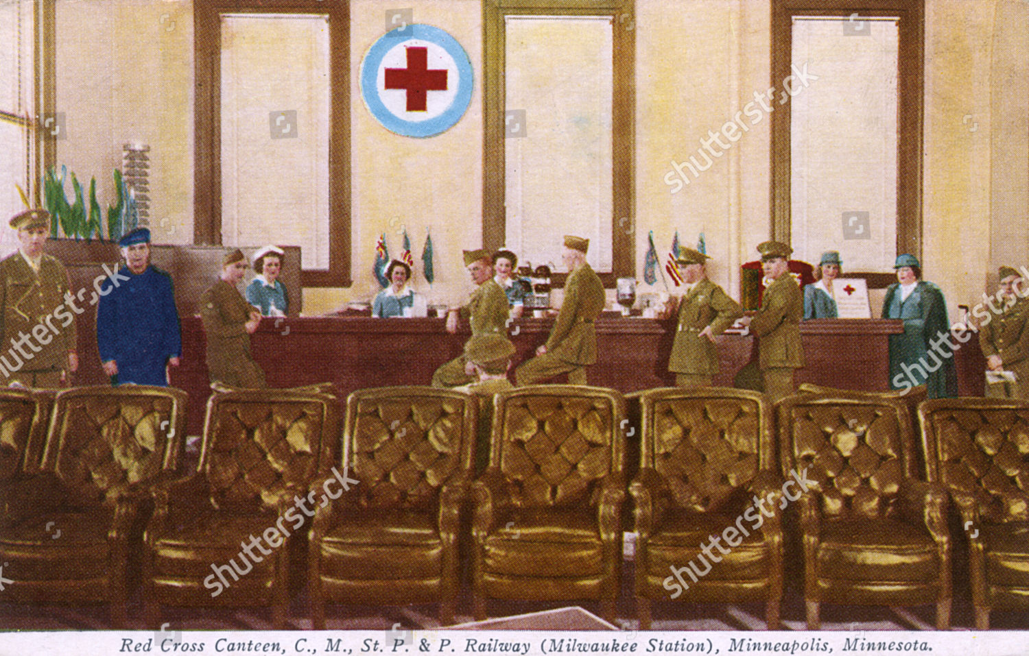Red Cross Canteen Milwaukee Station Part Editorial Stock Photo - Stock ...