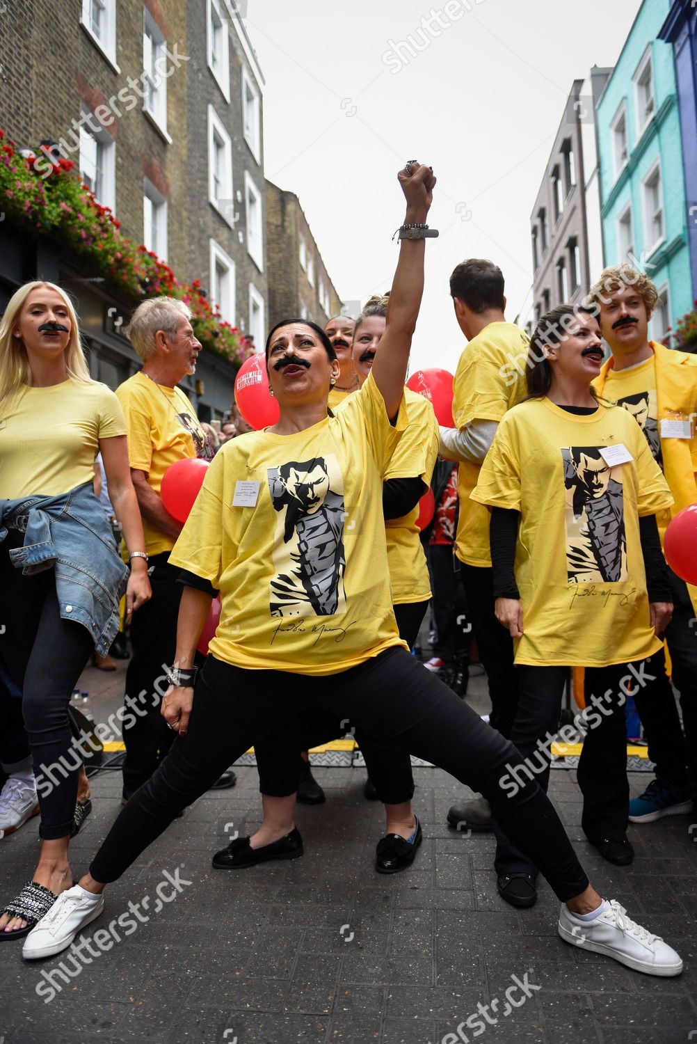 Fundraising Volunteers Prepare Join Fans Freddie Editorial Stock Photo ...