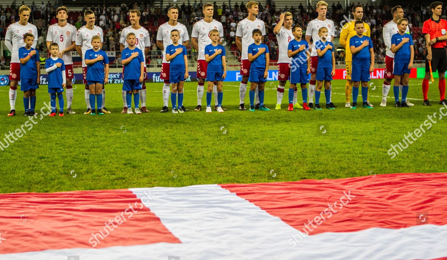 Starting Eleven Denmark Before International Friendly Editorial Stock ...
