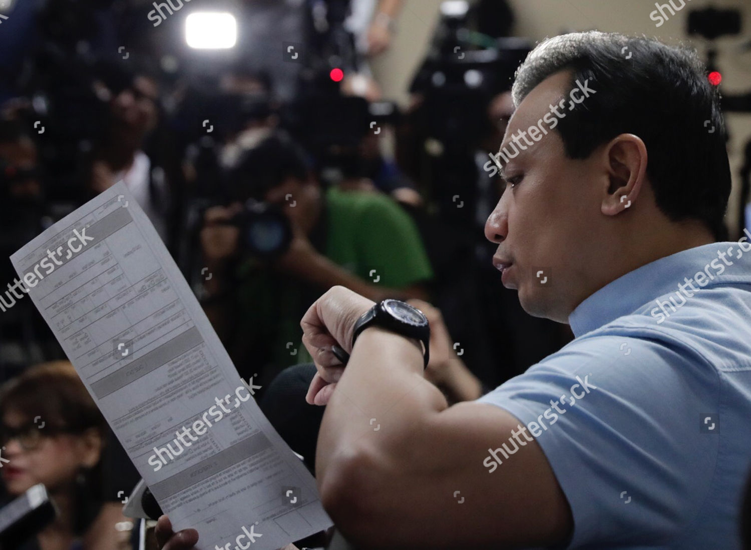 Philippine Senator Antonio Trillanes Iv Former Editorial Stock Photo ...