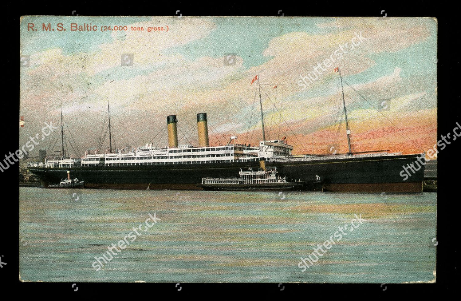 Rms Baltic White Star Cruise Liner Editorial Stock Photo - Stock Image ...