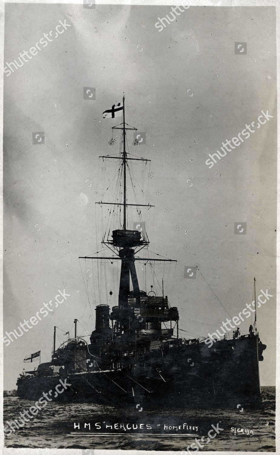 Hms Hercules British Colossus Class Battleship Editorial Stock Photo ...