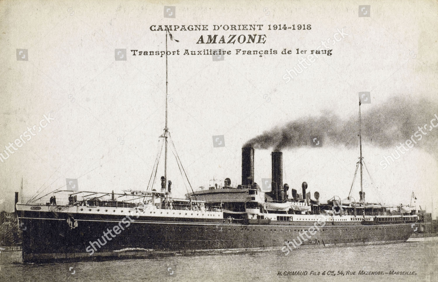 Ww1 Turkish Front French Auxilliary Transport Editorial Stock Photo ...