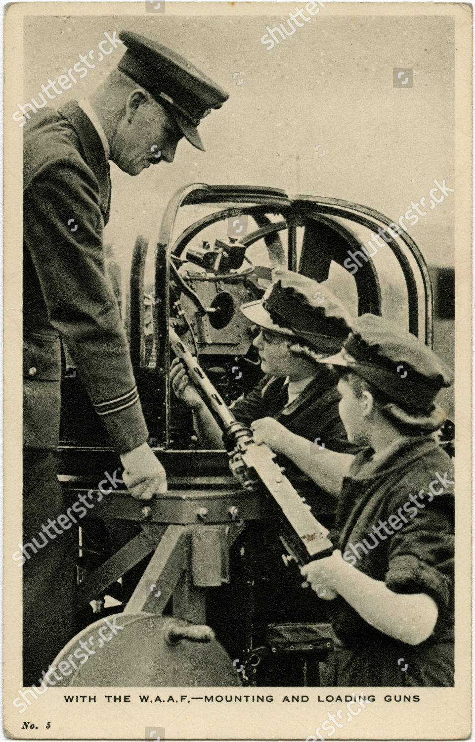 Ww2 Waaf Mounting Loading Guns Raphael Editorial Stock Photo - Stock ...