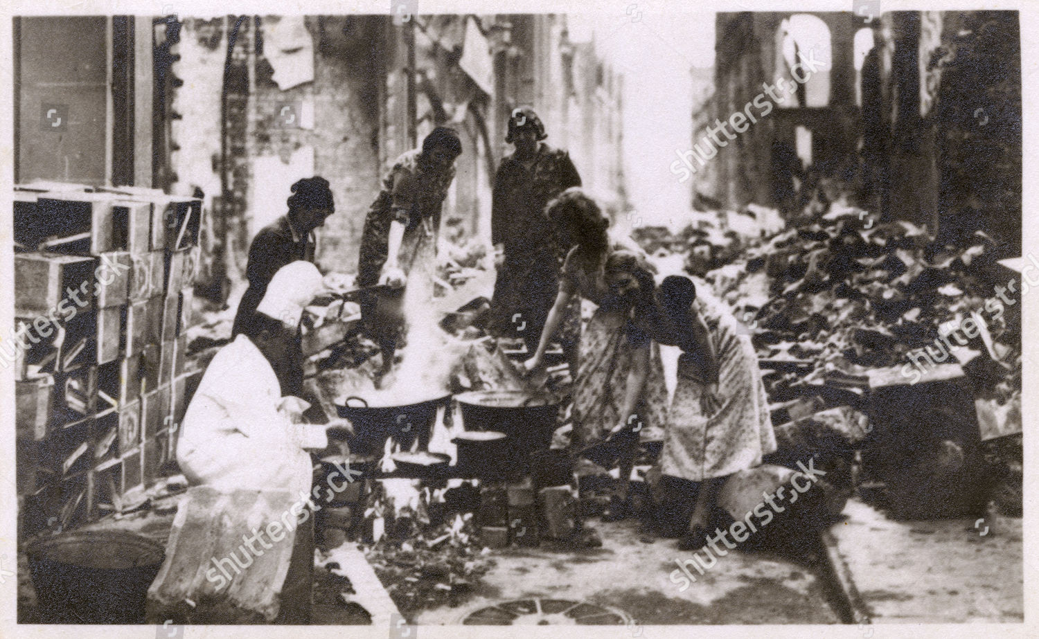 Ww2 His Restaurant Kitchen Destroyed By Editorial Stock Photo - Stock ...