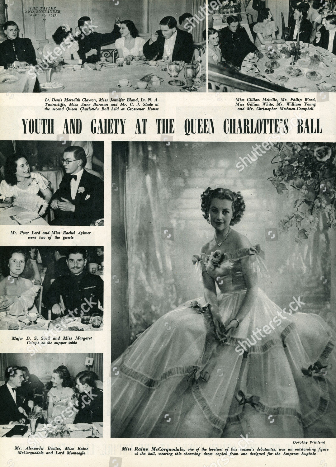 Page Tatler Bystander Entitled Youth Gaiety Editorial Stock Photo ...