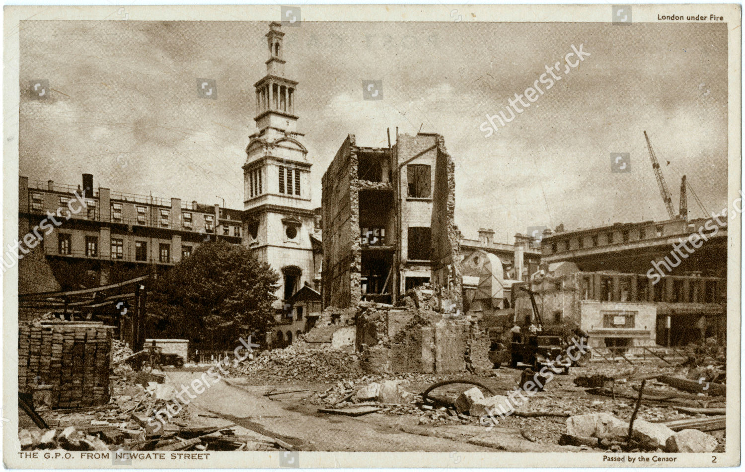 Ww2 London Under Fire Gpo Viewed Editorial Stock Photo - Stock Image ...