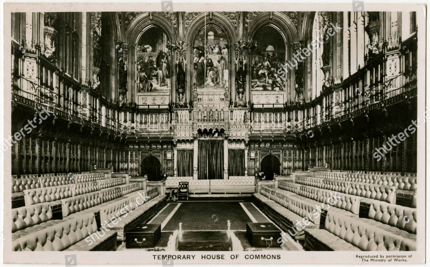 Temporary House Commons Occupying House Lords Editorial Stock Photo ...