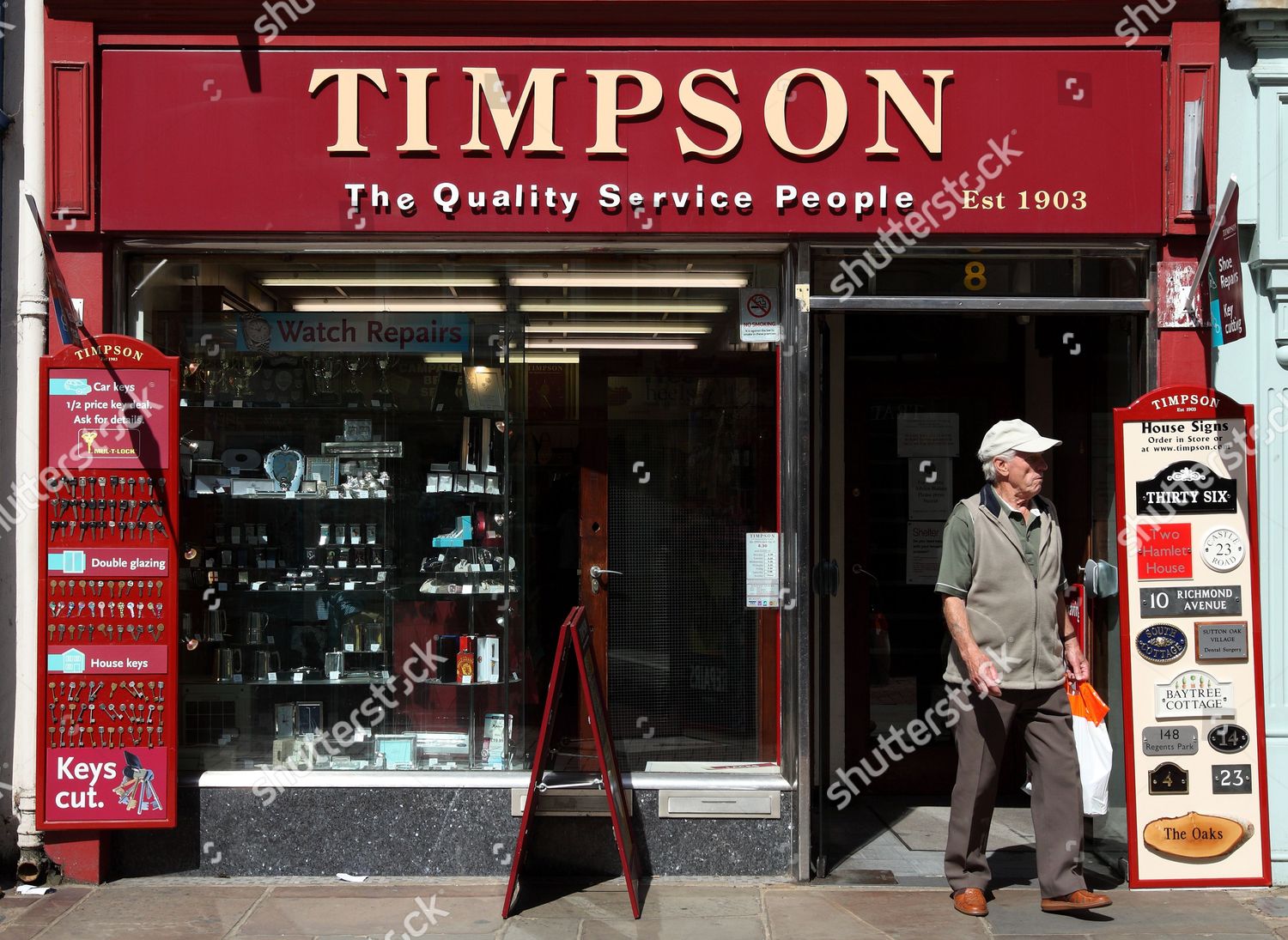 Timpson Shop England Britain Editorial Stock Photo - Stock Image ...
