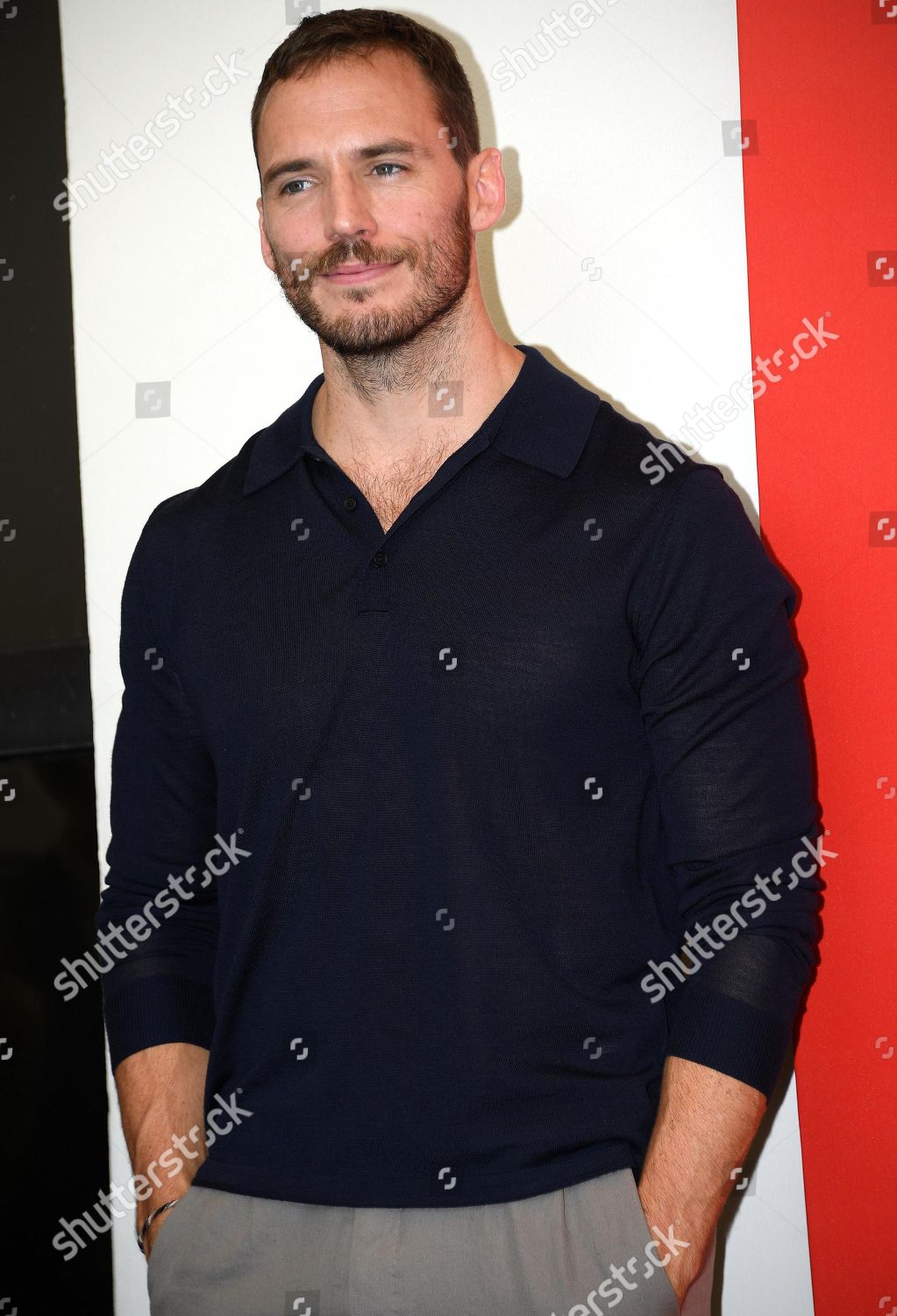 British Actor Sam Claflin Poses During Editorial Stock Photo - Stock ...
