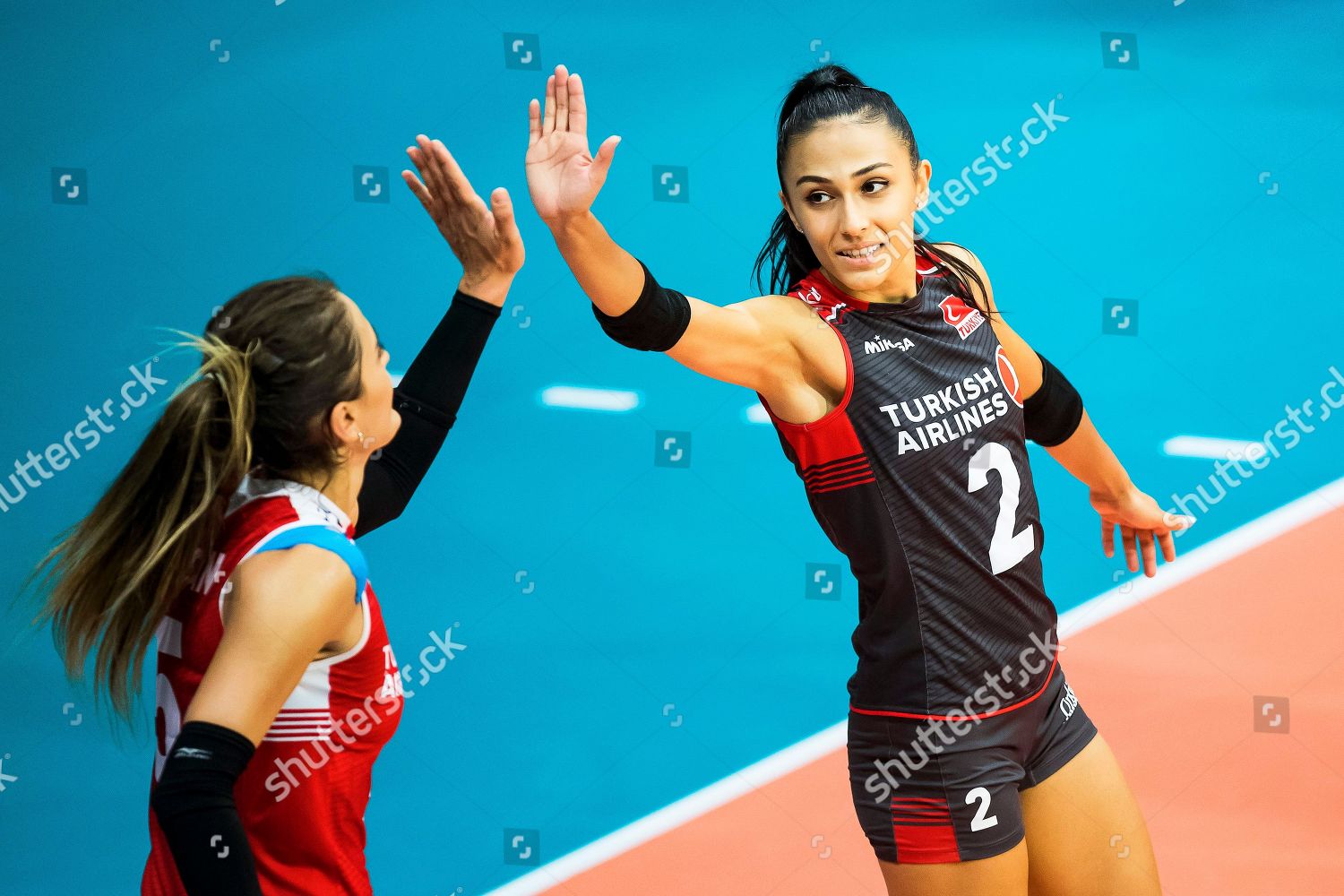 Turkish Players Seyma Ercan L Simge Editorial Stock Photo - Stock Image ...