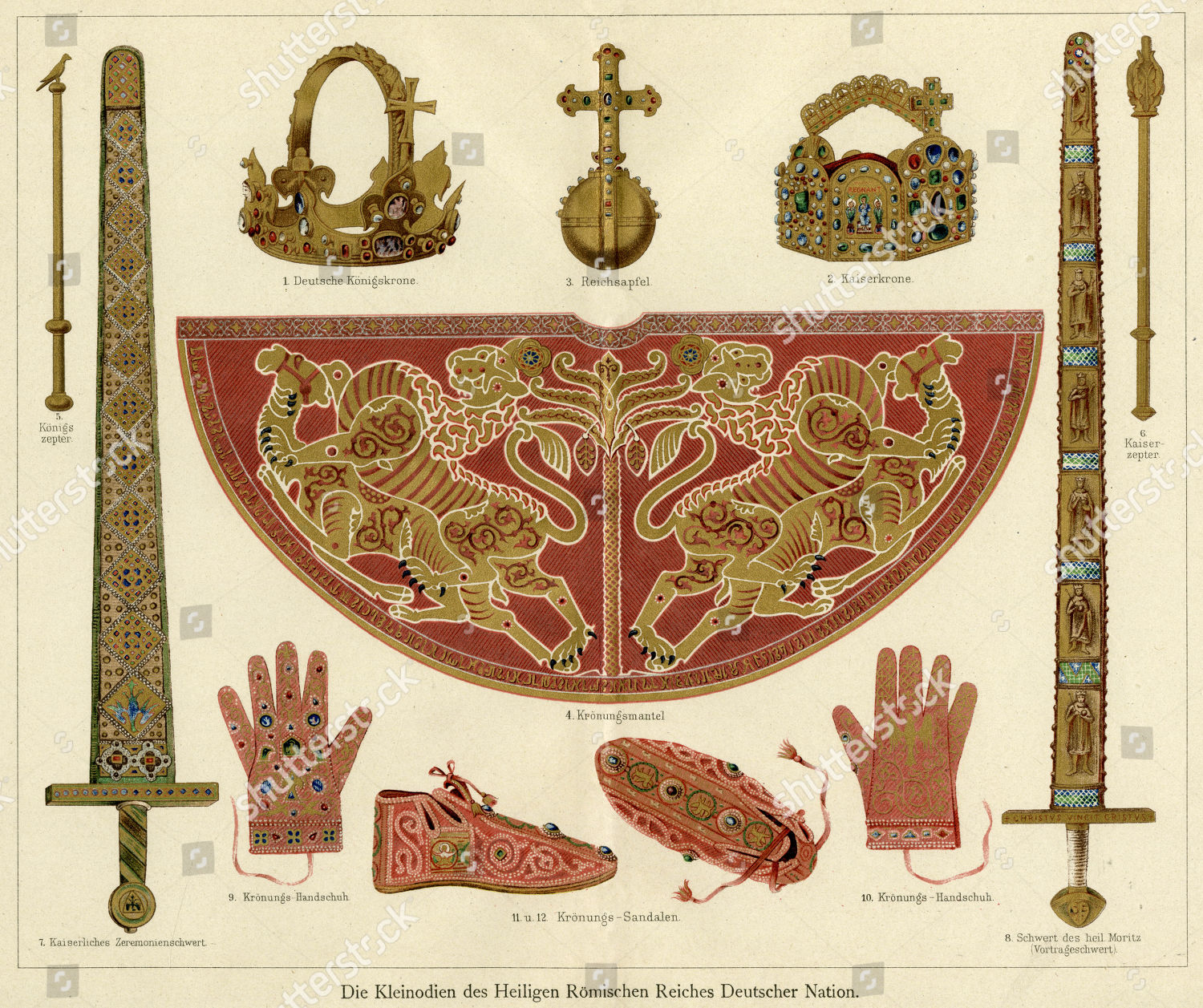 Some Coronation Regalia Holy Roman Empire Editorial Stock Photo - Stock ...