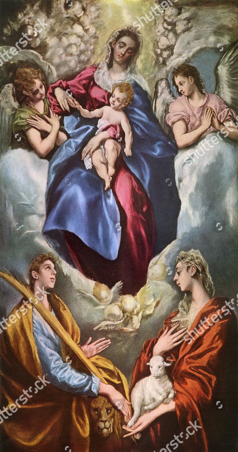 Virgin Mary Santa Ines Santa Tecla Editorial Stock Photo - Stock Image ...