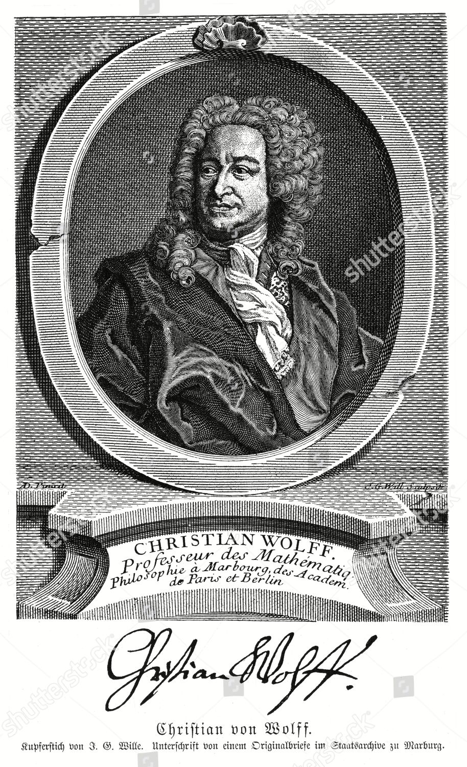Christian Von Wolff German Professor Mathematics Editorial Stock Photo ...