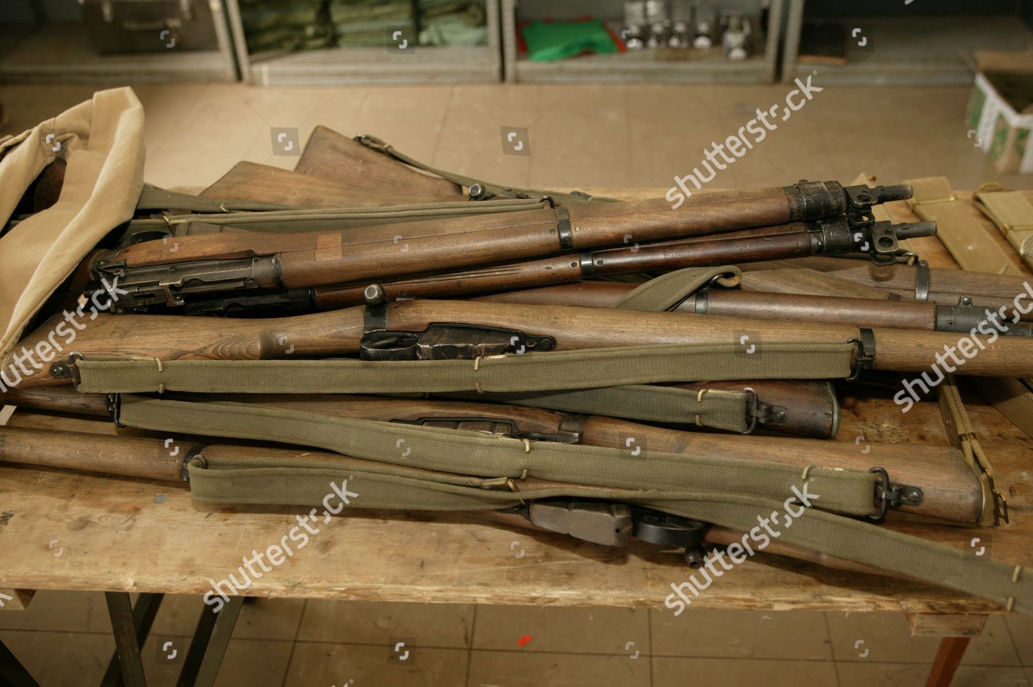 Bad Lads Army Equipment Rifles Editorial Stock Photo - Stock Image ...