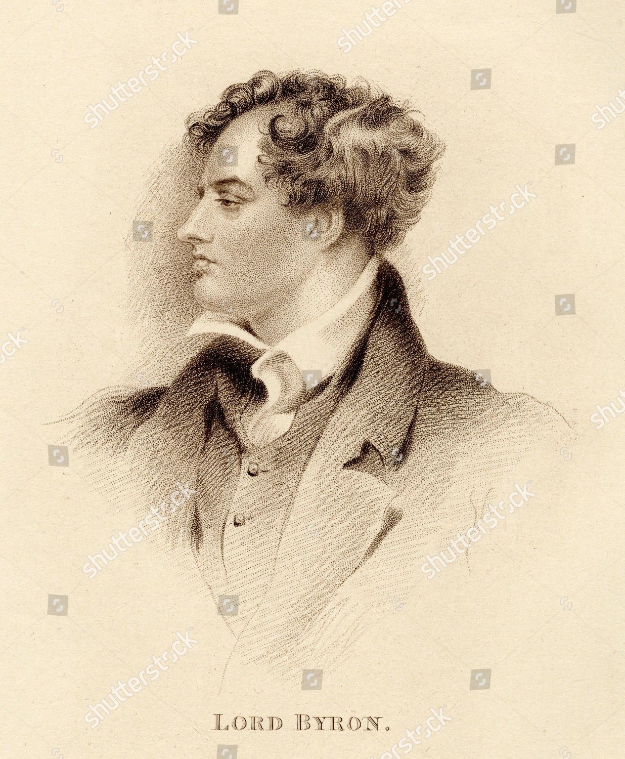 George Lord Byron 6th Baron Byron Editorial Stock Photo - Stock Image ...