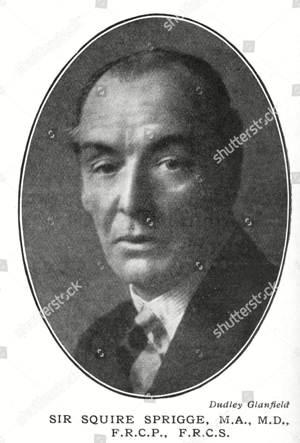Sir Samuel Squire Sprigge 18601937 Medical Editorial Stock Photo ...