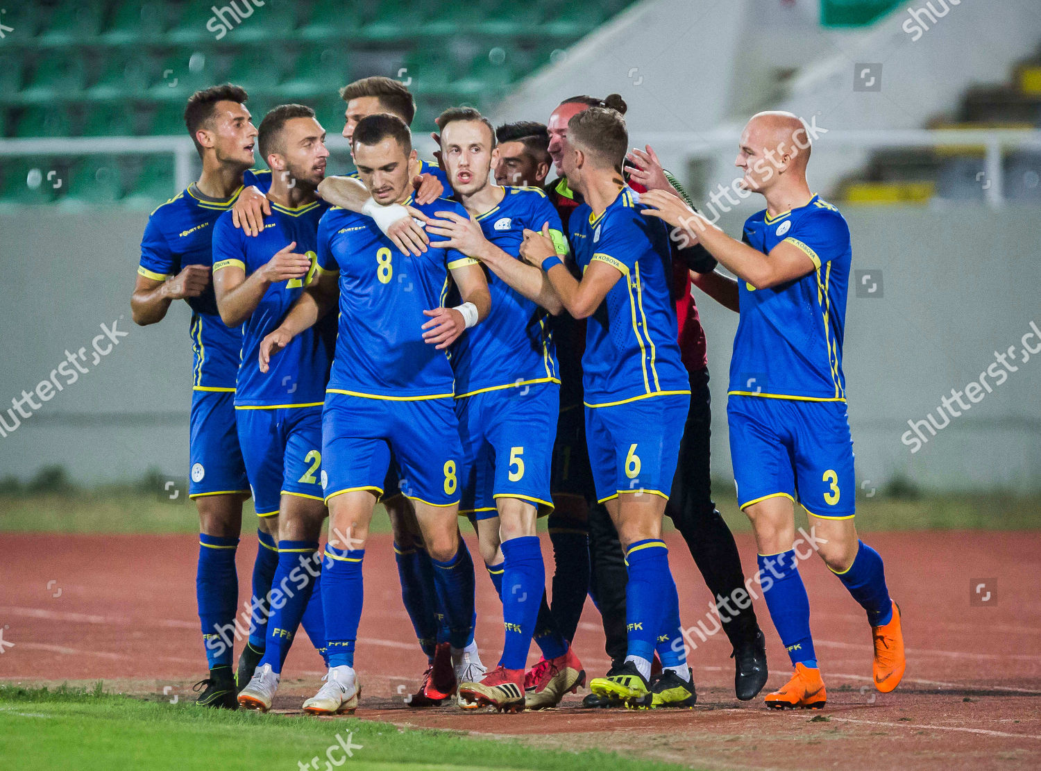 Florent Hasani Kosovo Celebrates Scoring His Editorial Stock Photo ...