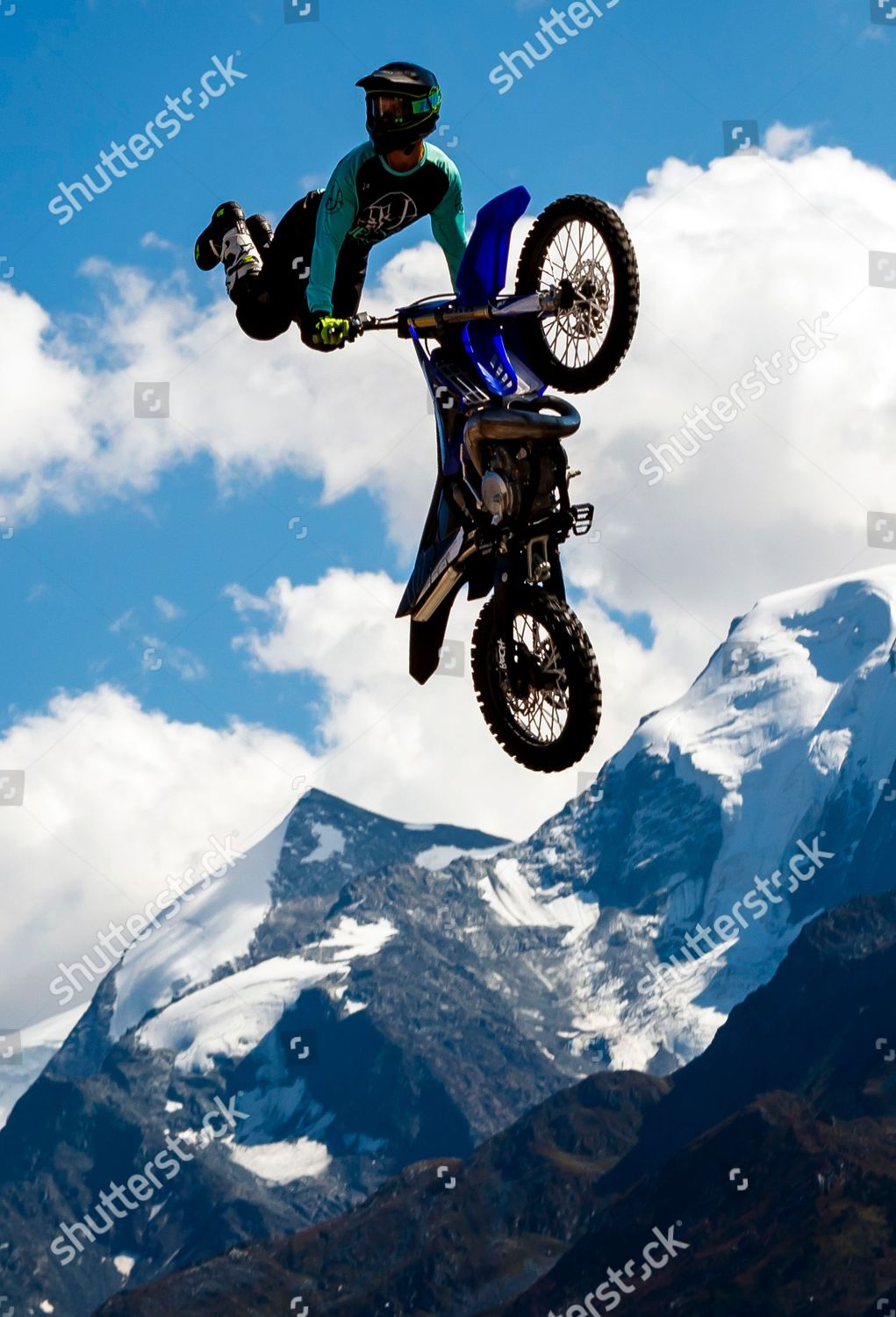 Freestyle Motocross Rider Performs Figure Swiss Editorial Stock Photo ...
