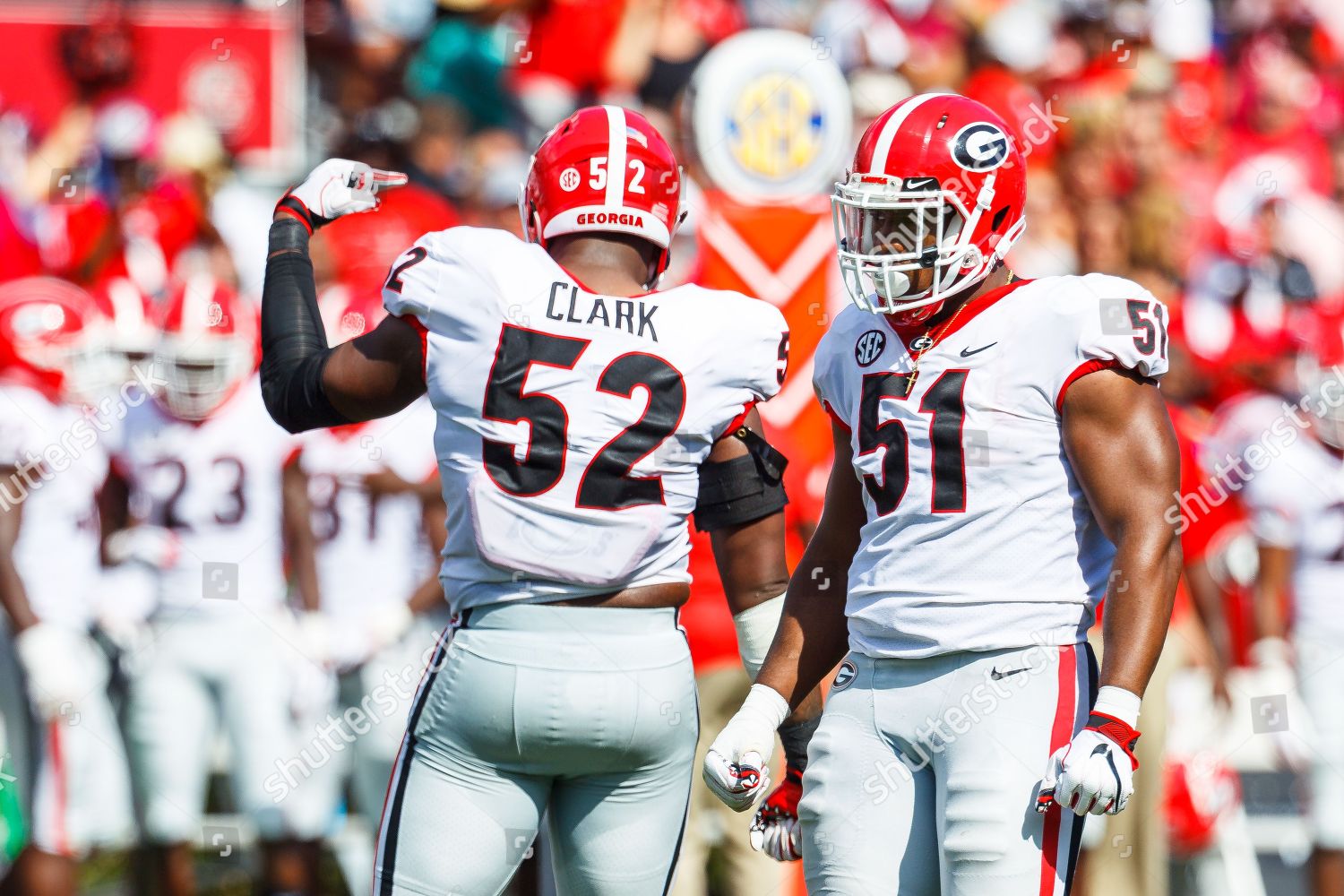 Bulldogs Defensive Lineman Tyler Clark 52 Editorial Stock Photo - Stock ...