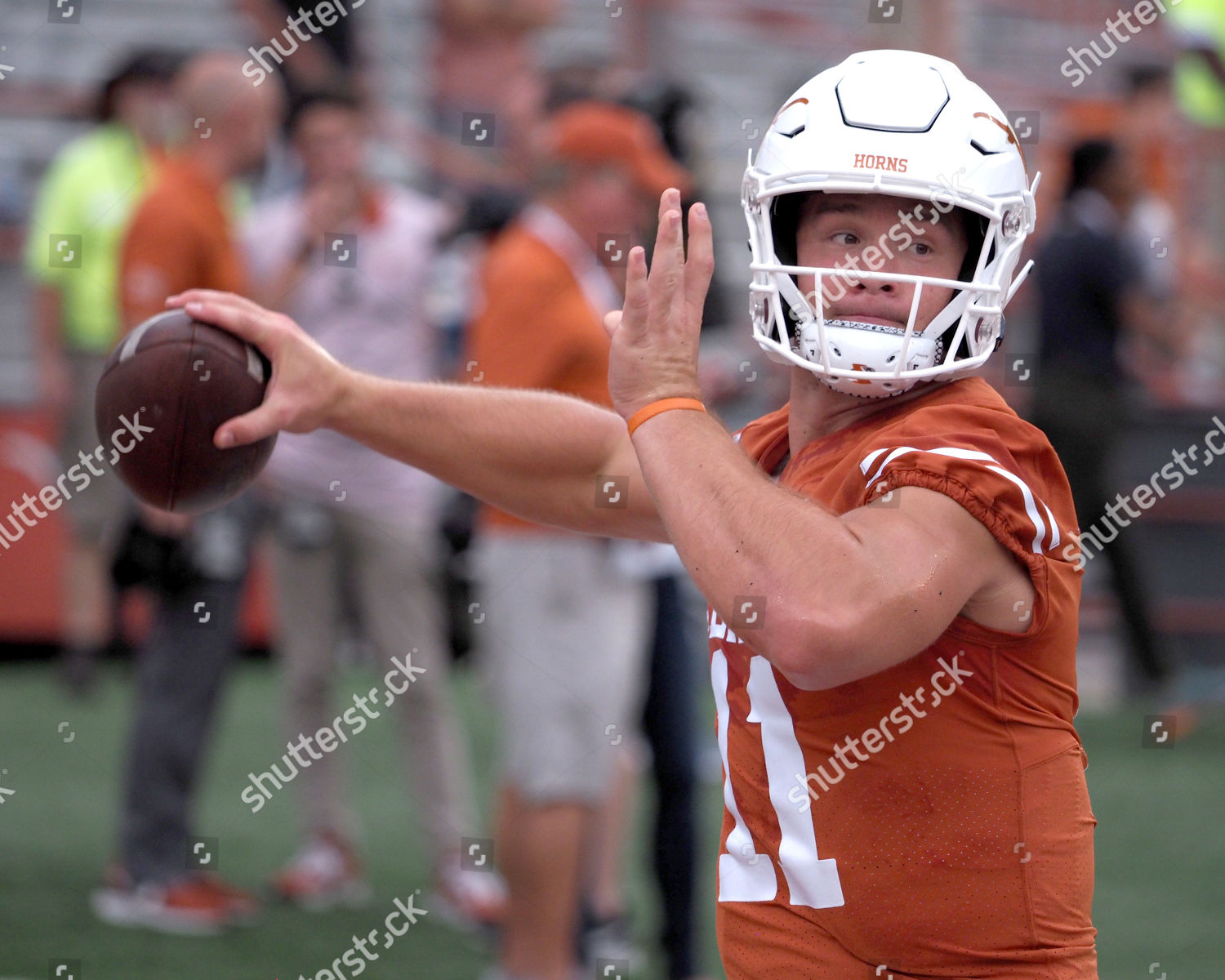Pregame Pj Locke Iii 11 Texas Editorial Stock Photo - Stock Image ...