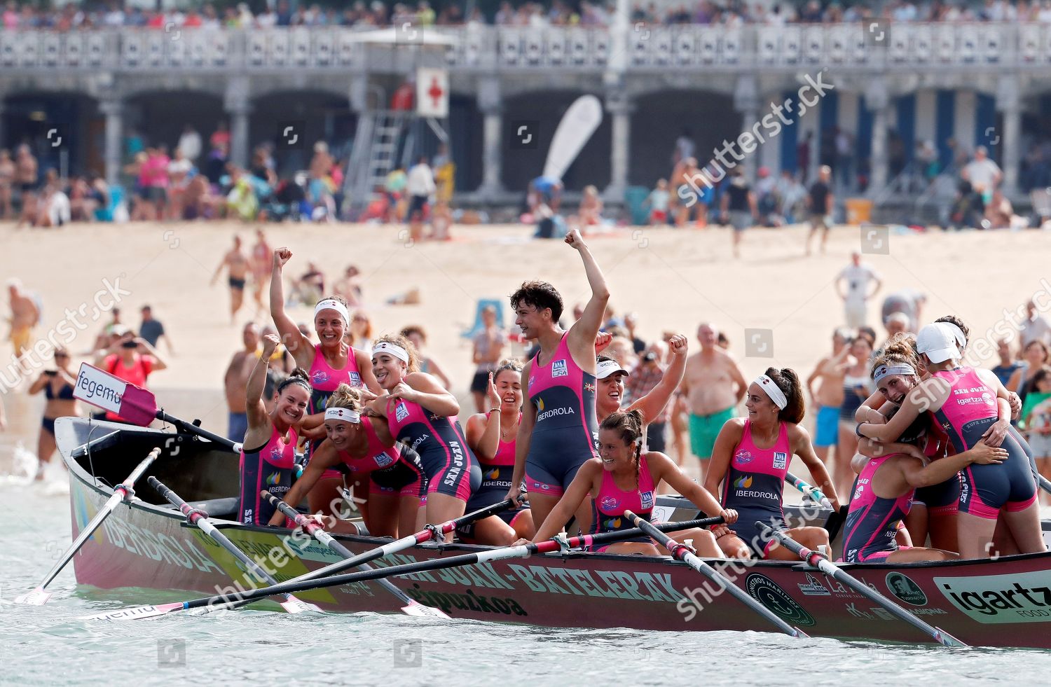 Rowers San Juan Trainera Traditional Boat Editorial Stock Photo - Stock ...
