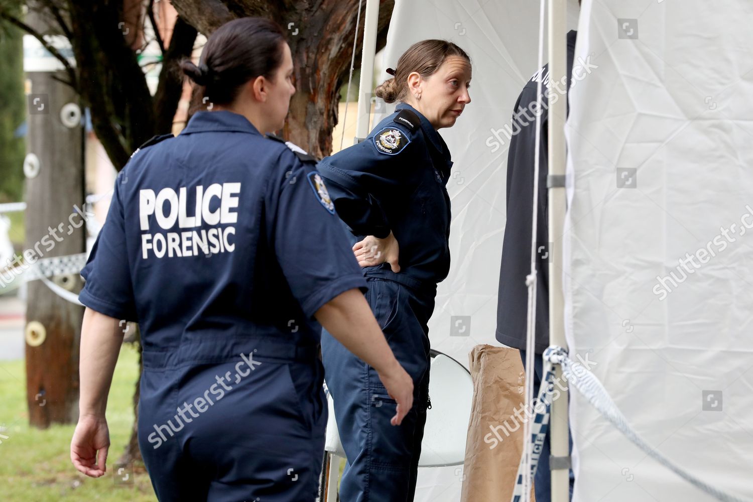 Forensic Police Search Property Where Five Editorial Stock Photo ...