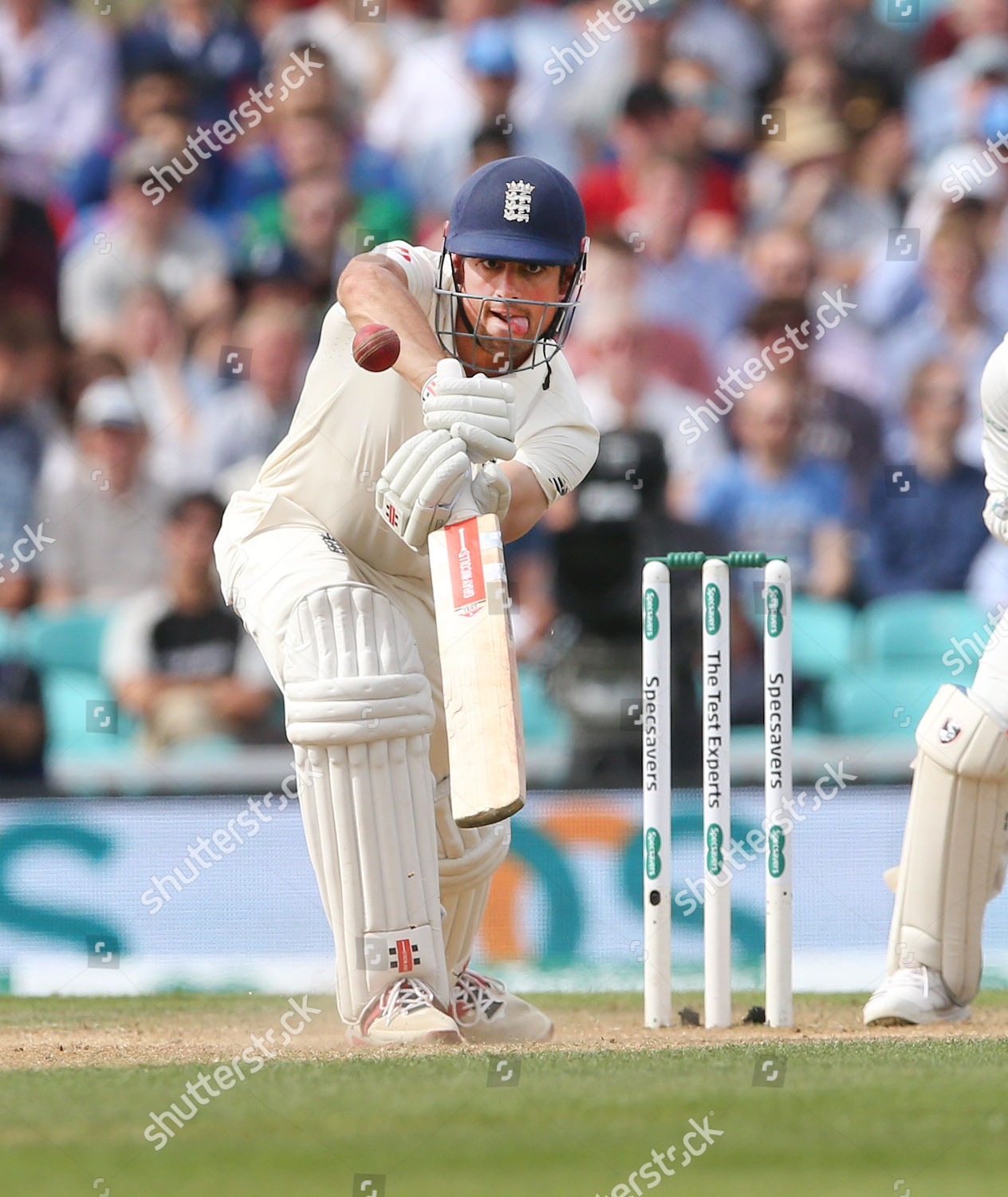 Englands Alastair Cook Bats His Final Editorial Stock Photo - Stock ...