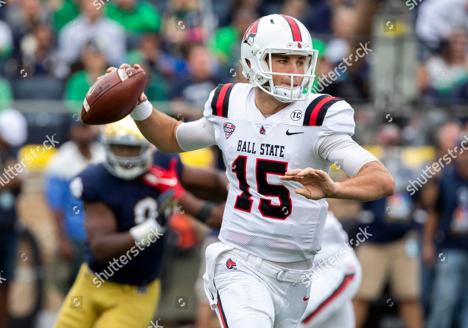 Ball State Quarterback Riley Neal 15 Editorial Stock Photo - Stock ...