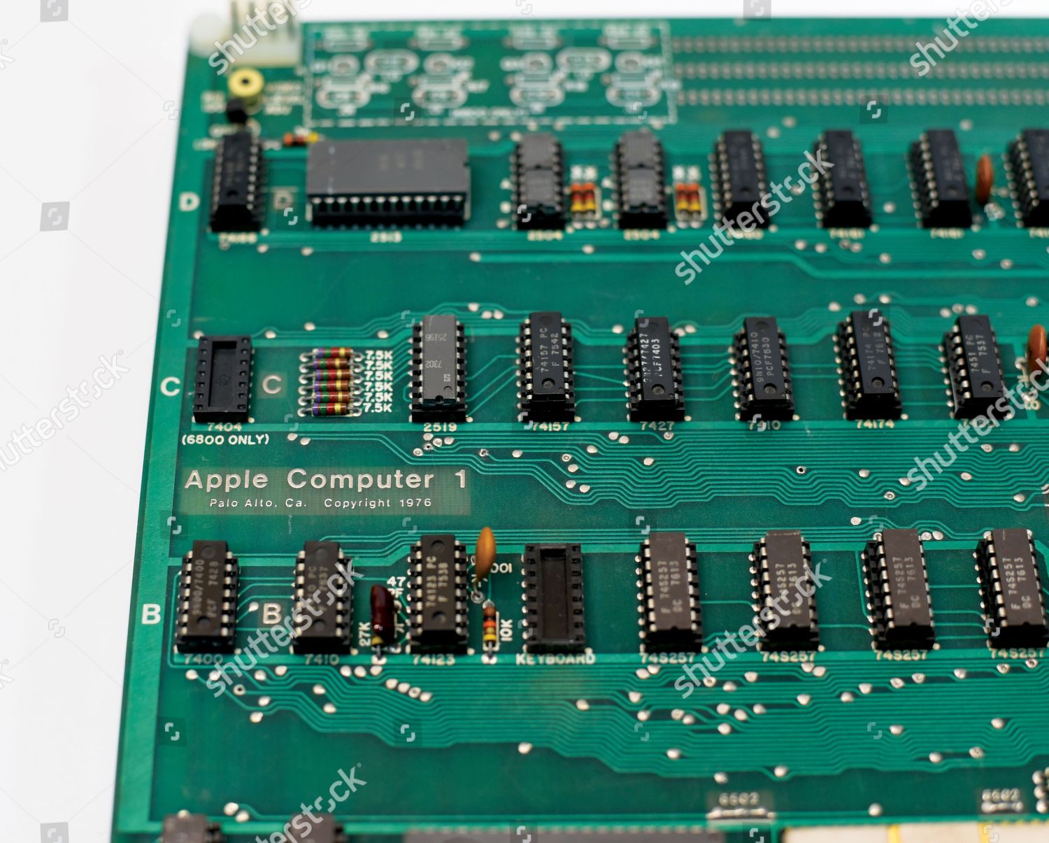 Circuit Board Early Apple1 Computer Built Editorial Stock Photo - Stock ...