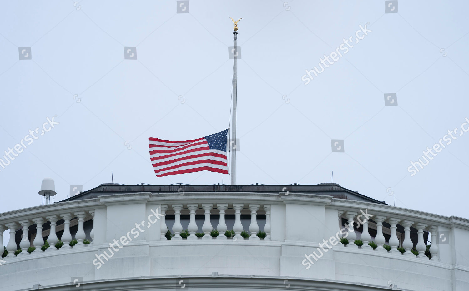 Flag Over White House Washington Dc Editorial Stock Photo - Stock Image ...