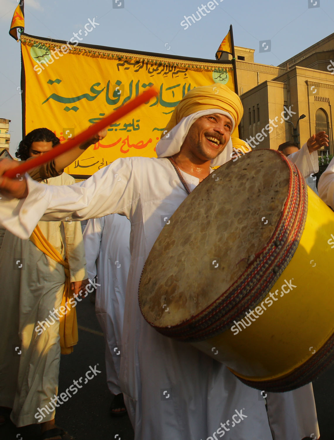 Egyptian Sufi Muslims Chant During Procession Editorial Stock Photo ...