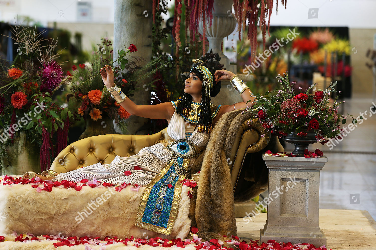 Actress Posing Queen Cleopatra Poses On Editorial Stock Photo - Stock ...