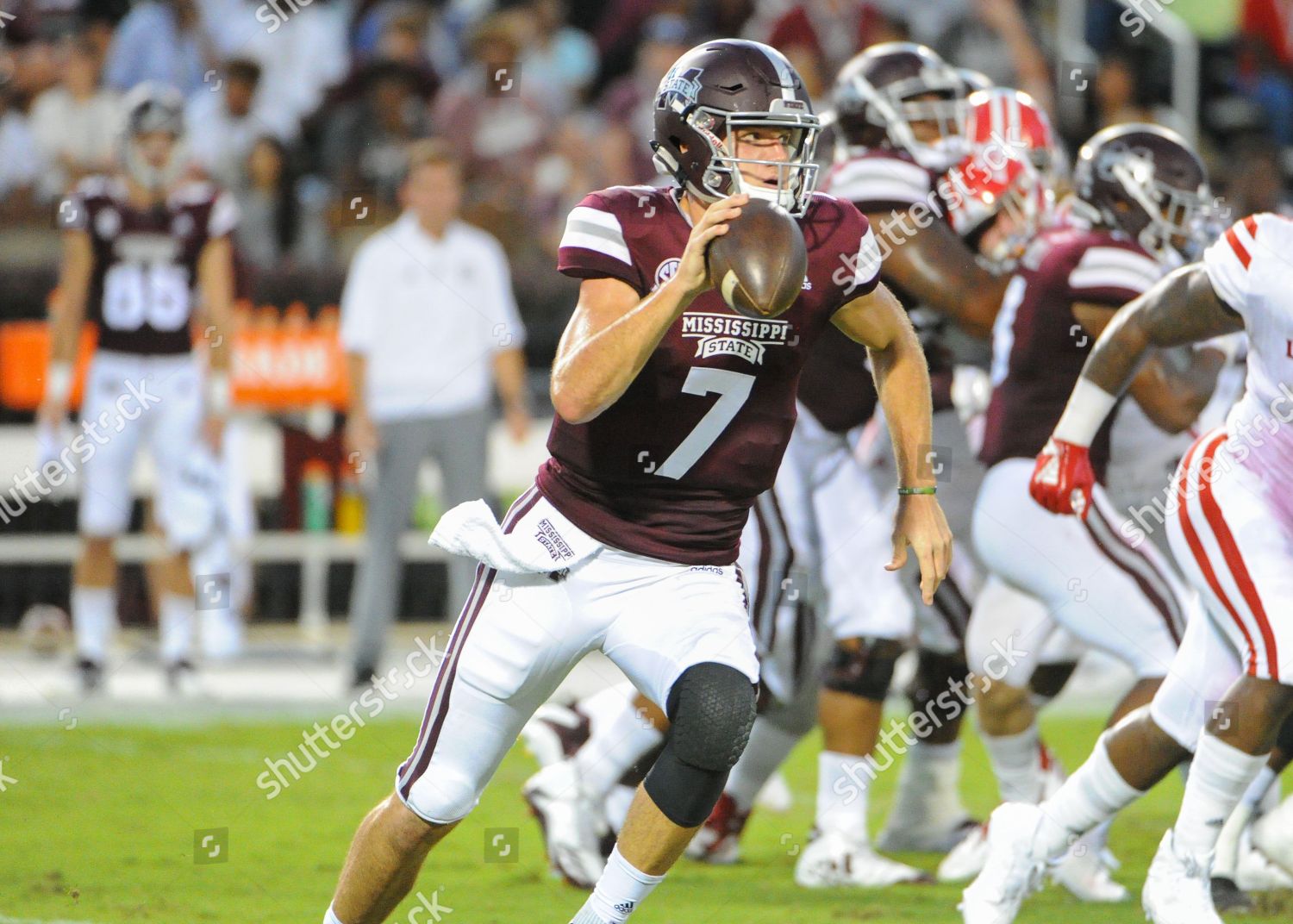 Msu Qb Nick Fitzgerald 7 Scrambles Editorial Stock Photo - Stock Image ...