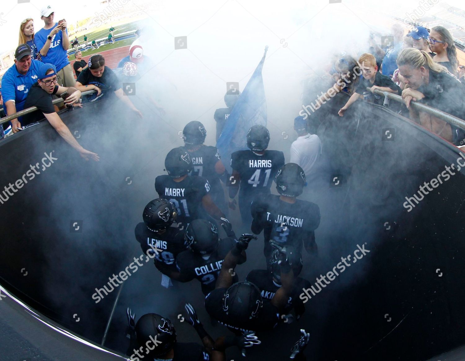 Buffalo Bulls Players Exit Locker Room Editorial Stock Photo - Stock ...