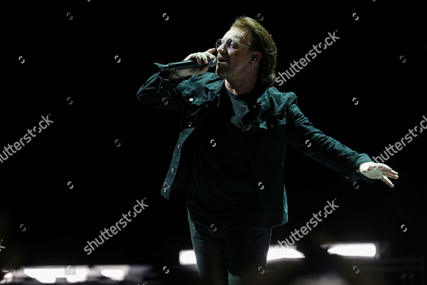 Bono Irish Rock Band U2 Performs Editorial Stock Photo - Stock Image ...