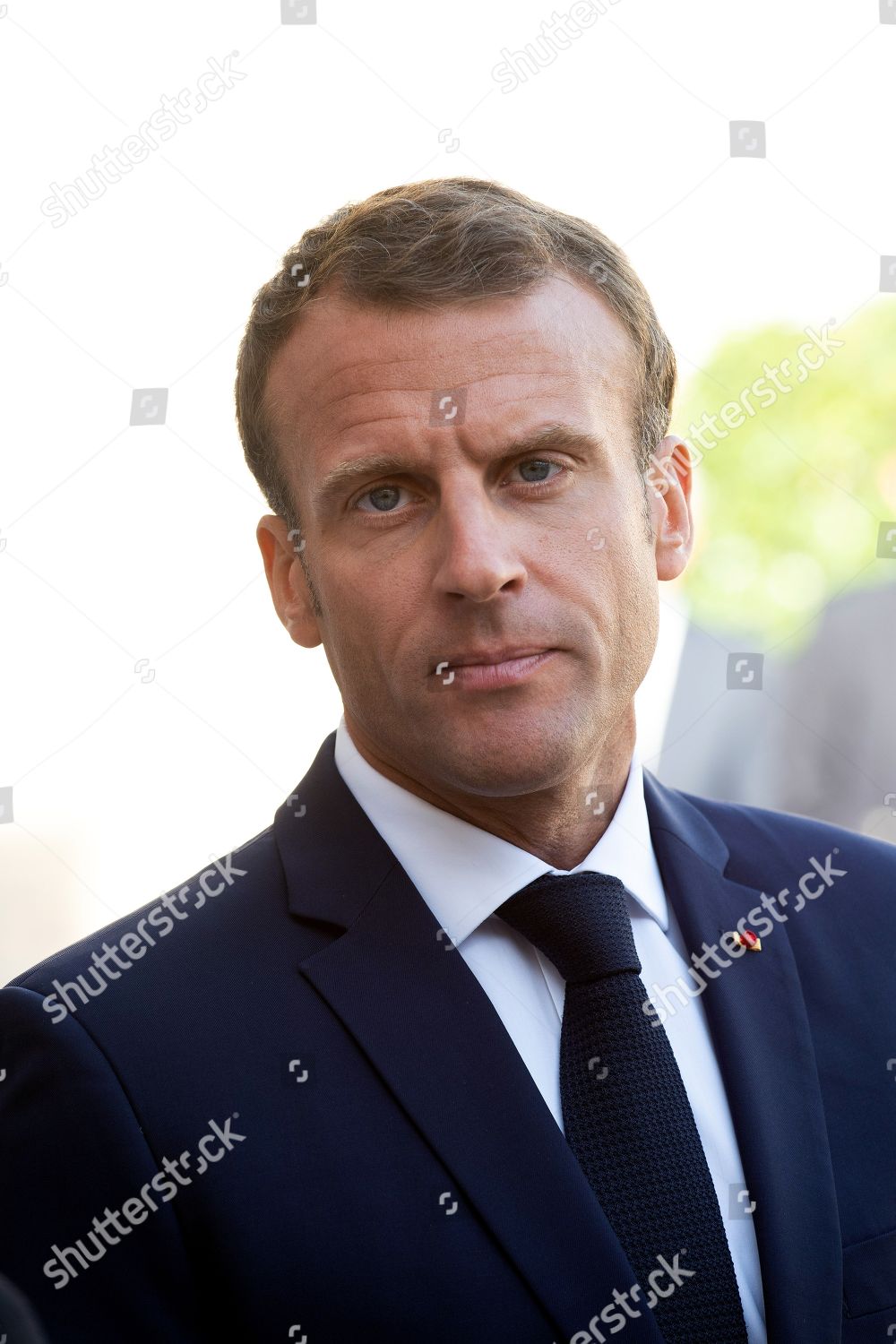 French President Emmanuel Macron Elysee Palace Editorial Stock Photo ...