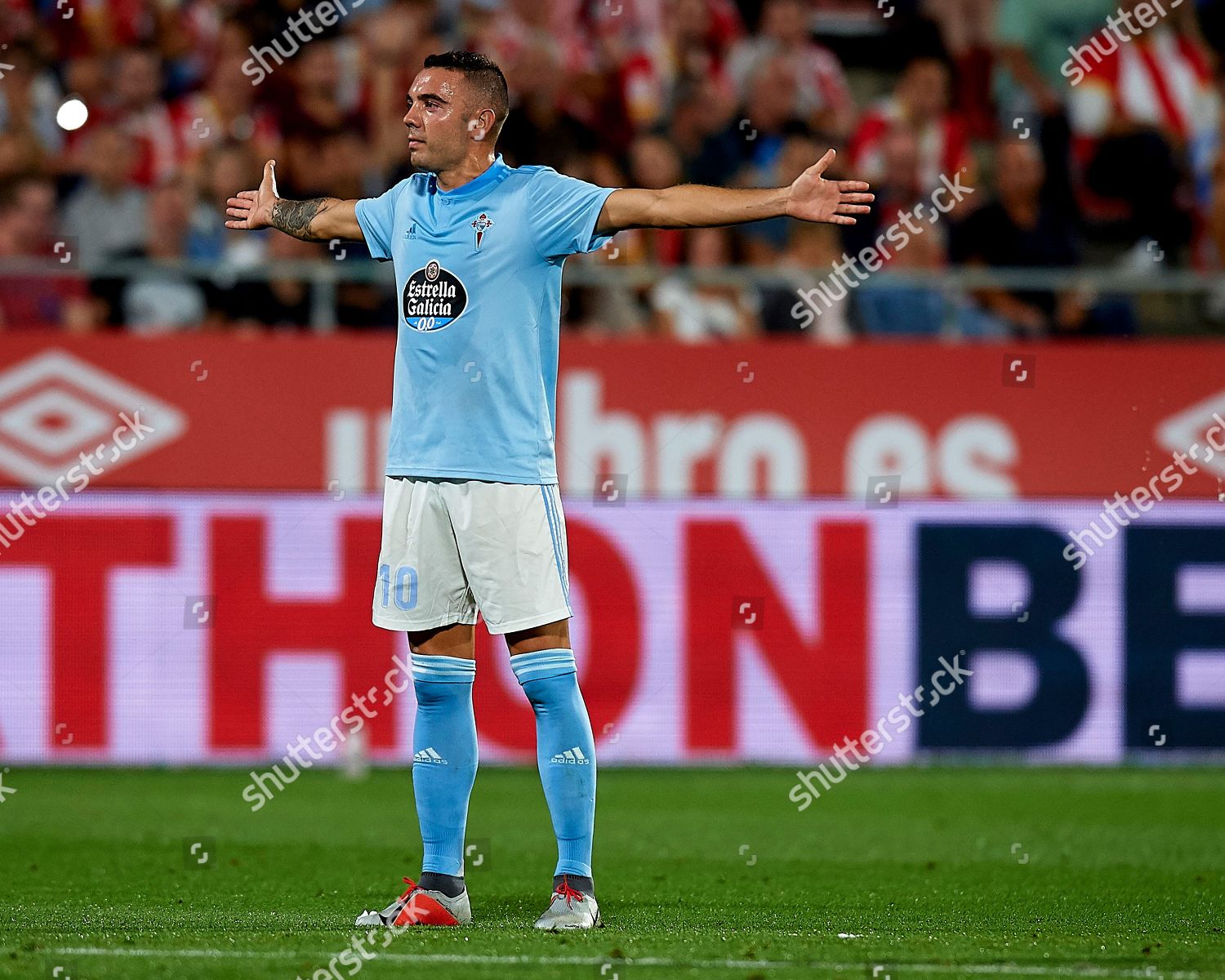 Iago Aspas Celta De Vigo Celebrates Editorial Stock Photo - Stock Image ...