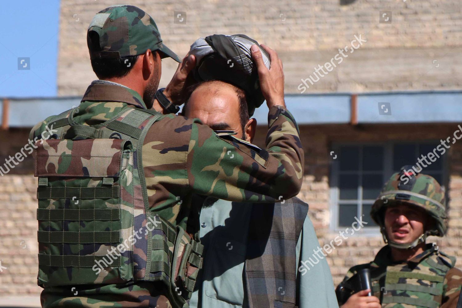 Afghan Soldier Checks Turban Man Check Editorial Stock Photo - Stock ...