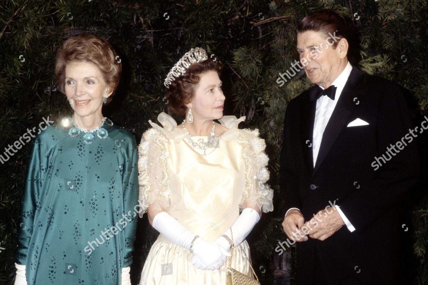 First Lady Nancy Reagan Queen Elizabeth Editorial Stock Photo - Stock ...