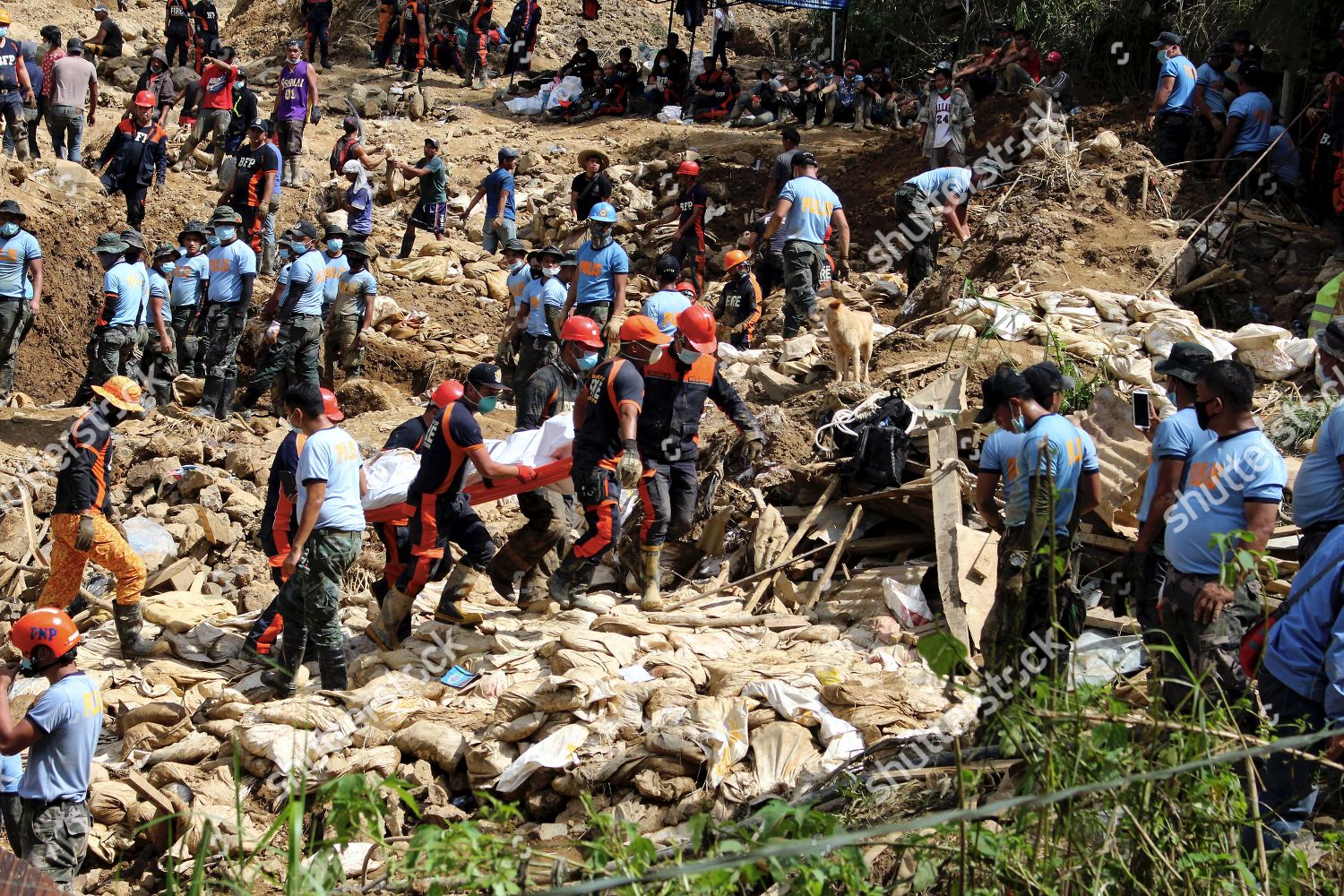 Rescuers Carry Body During Rescue Retrieval Editorial Stock Photo ...