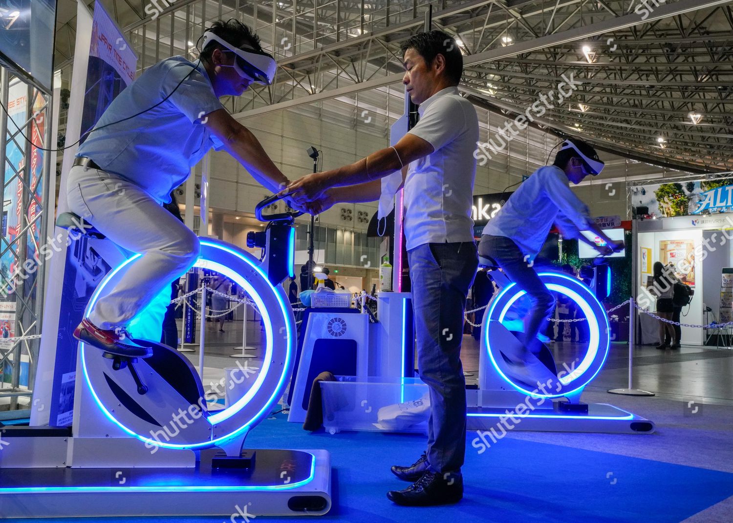Visitors Experience Time Cycle Virtual Reality Editorial Stock Photo ...