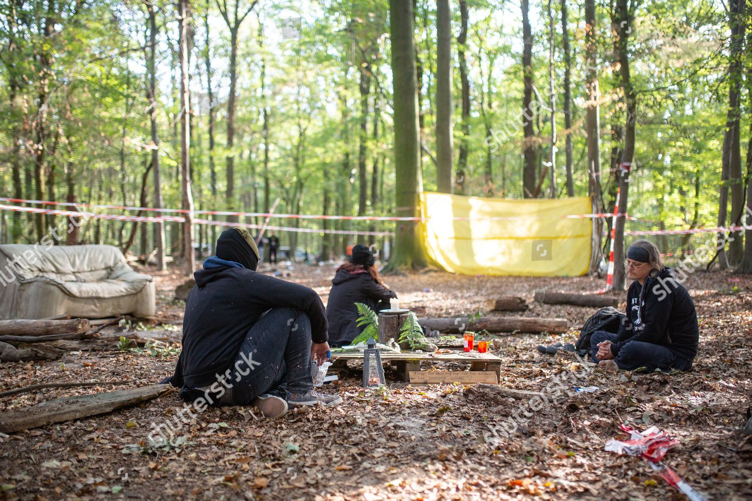 Activists Sit Site Where Young Photographer Editorial Stock Photo ...