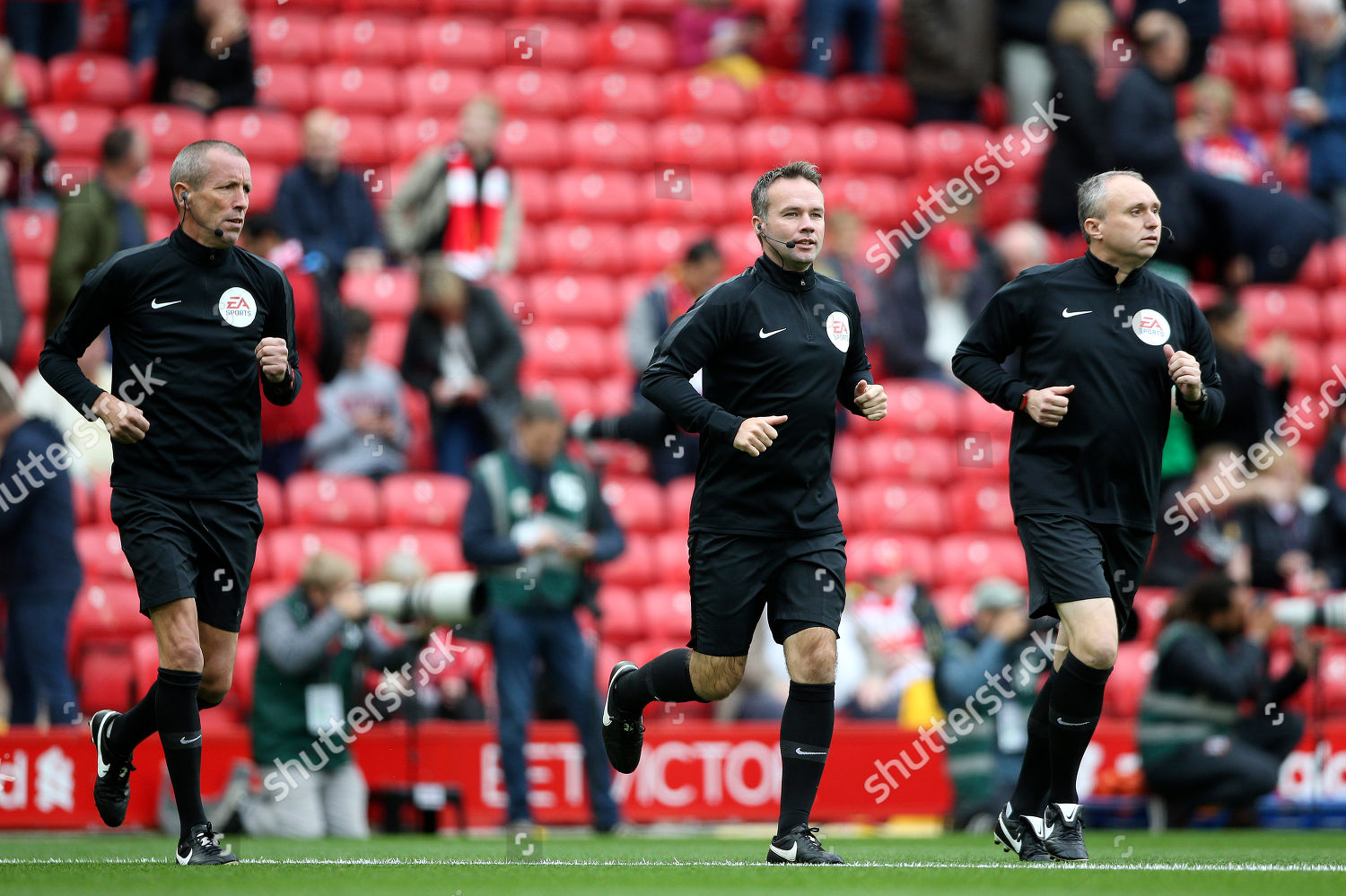 Referee Paul Tierney Referee Assistants Darren Editorial Stock Photo ...