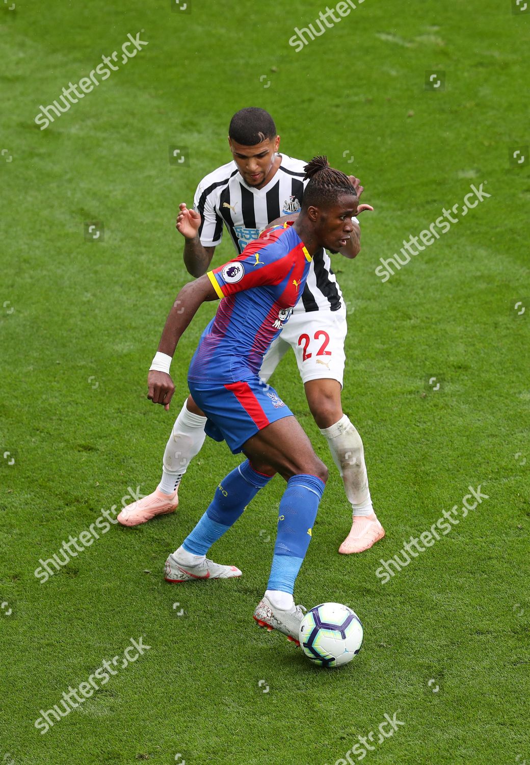 Wilfried Zaha Crystal Palace Deandre Yedlin Editorial Stock Photo ...