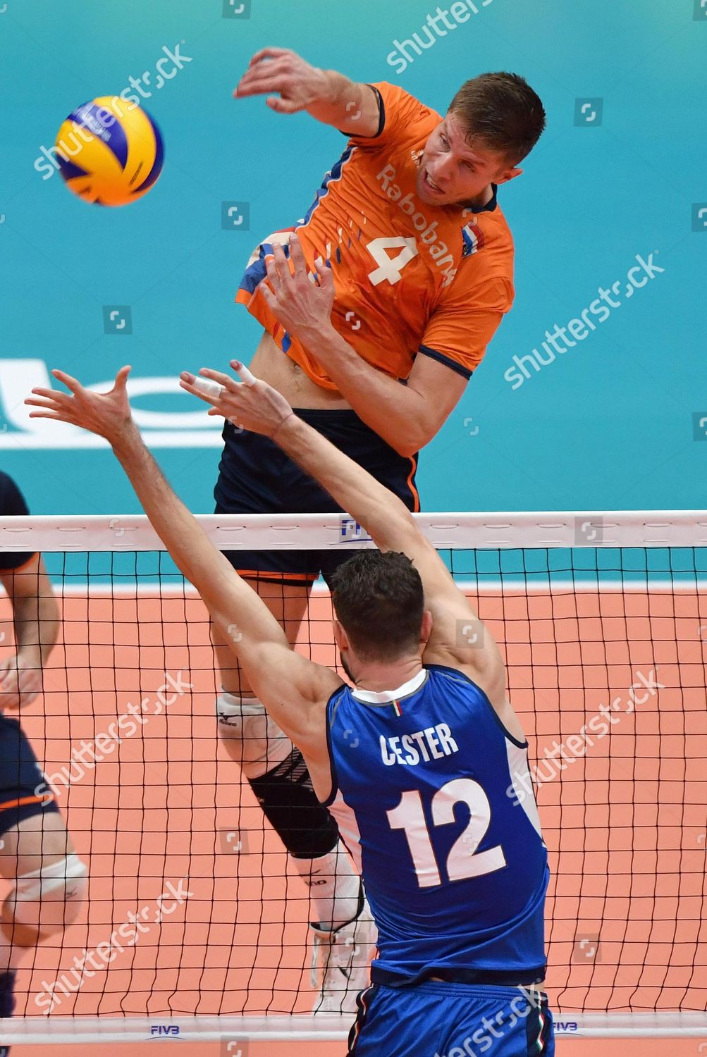 Netherlands Thijs Ter Horst Hits Ball Editorial Stock Photo - Stock ...
