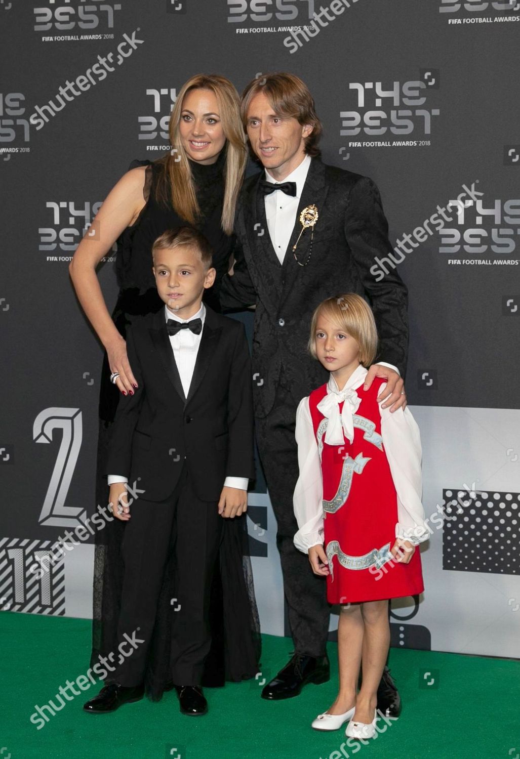 Luka Modric Arrives His Family Editorial Stock Photo - Stock Image ...